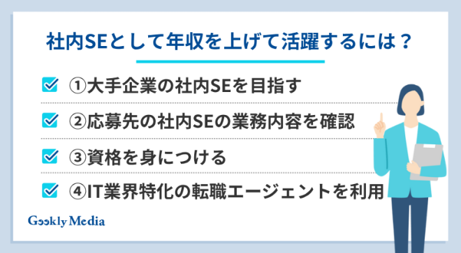 社内SE(情シス)の年収は低い？年齢別の相場や年収アップ方法 | GeeklyMedia(ギークリーメディア) | Geekly（ギークリー） IT・Web・ゲーム業界専門の人材紹介会社